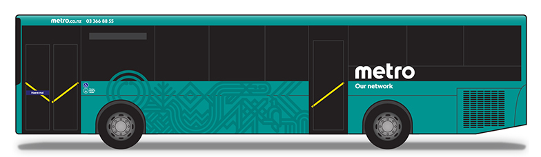 New look for Metro buses | Metro Christchurch